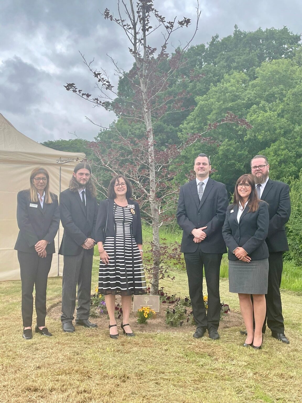 Unveiling of a plaque for QGC at Woollensbrook Cemetery & Crematorium ...
